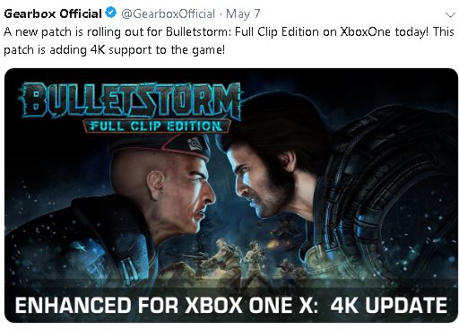 Bulletstorm: Full Clip Edition is now 4K enhanced on Xbox One X ...